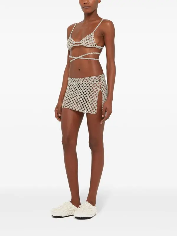 Alanui Lace-up Triangle Bra
