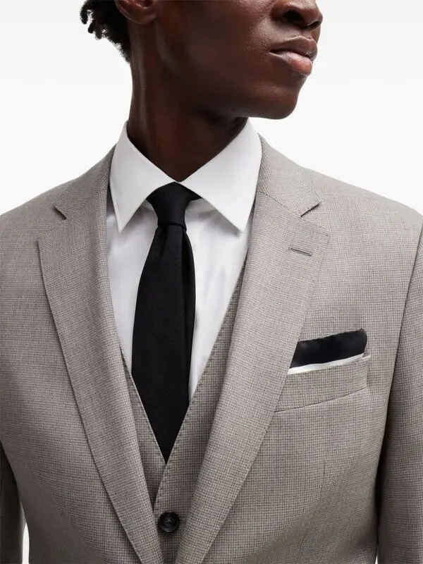 BOSS Logo-print Silk Scarf