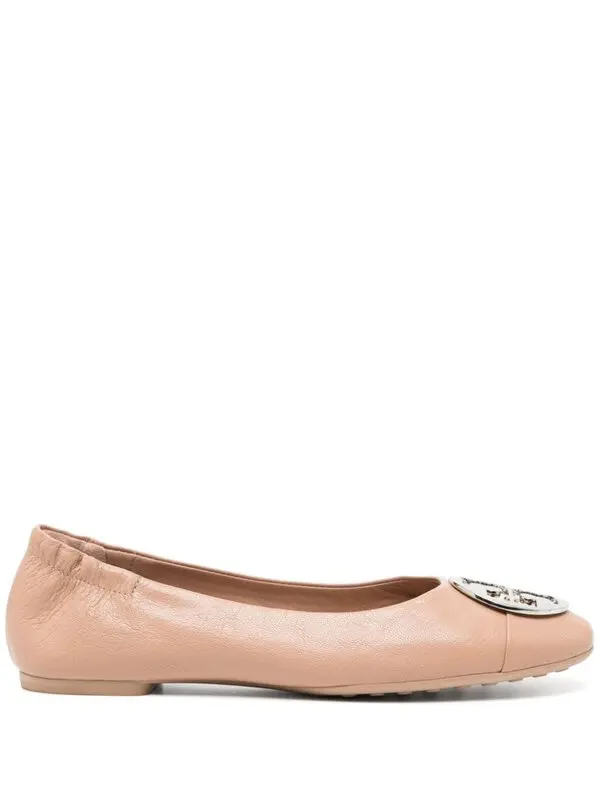 Tory Burch Claire Cap-toe Ballerinas - Brown