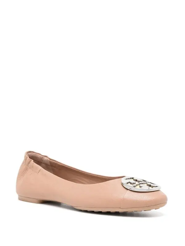 Tory Burch Claire Cap-toe Ballerinas - Brown
