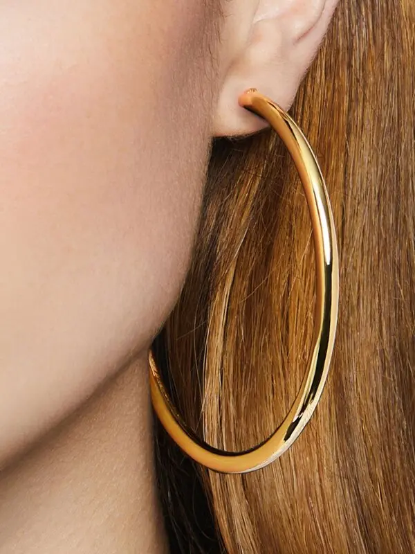 JEWELS AFICIONADO 18kt Yellow Hoop Earrings - Gold