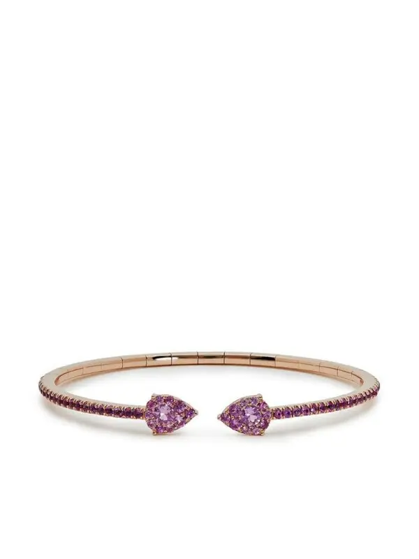 JEWELS AFICIONADO 18kt Rose Sapphire Bangle - Gold