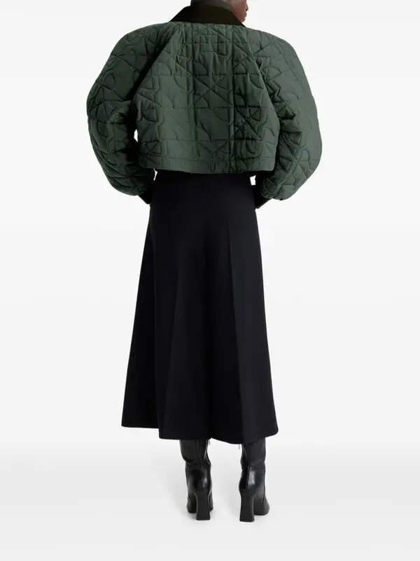 PATOU Cropped Quilted Bomber Jacket