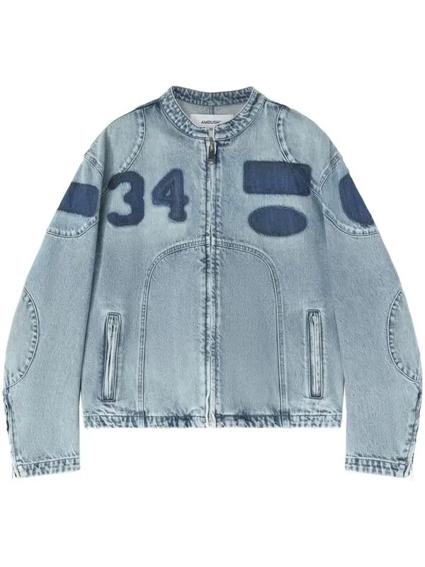 AMBUSH Varsity-style Denim Jacket