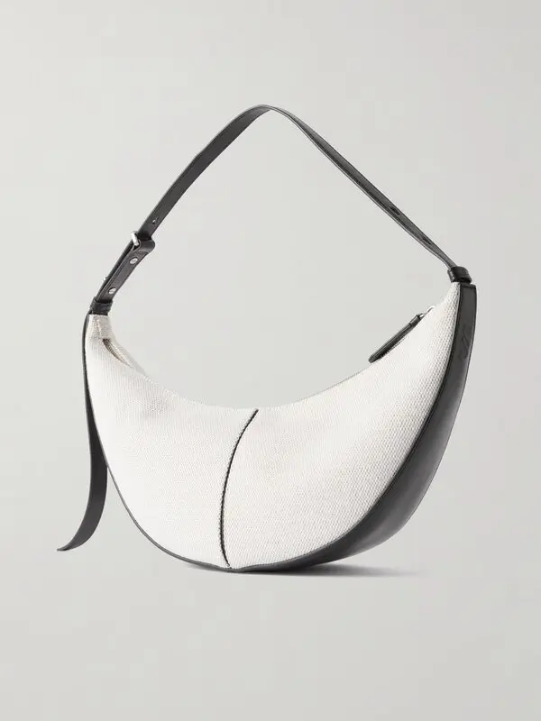Proenza Schouler Slide Leather And Canvas Shoulder Bag - Off-white