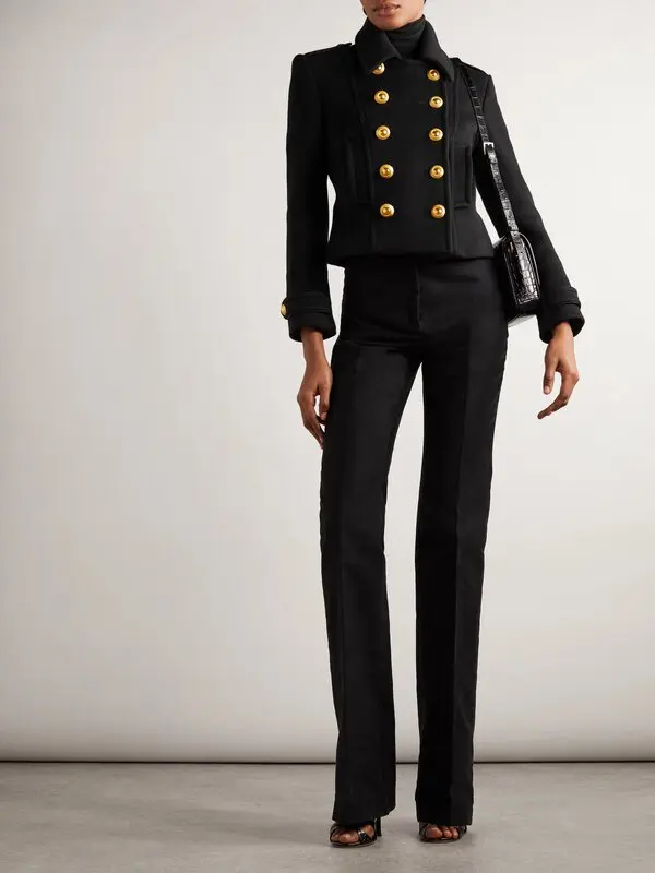 TOM FORD Embellished Wool-felt Jacket