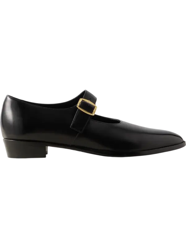 Bally Gerwin Glossed-leather Mary Jane Flats