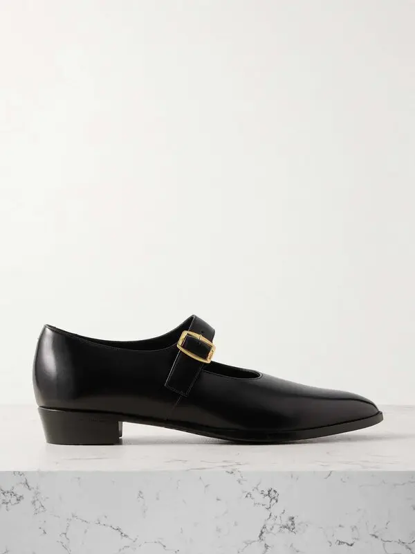 Bally Gerwin Glossed-leather Mary Jane Flats