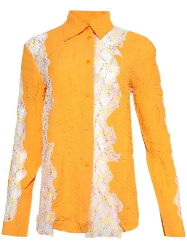 Christopher Esber Crimped Lace Shirt