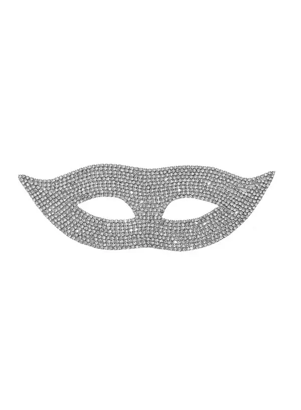Fleur Du Mal Crystal Eye Mask - Nickel