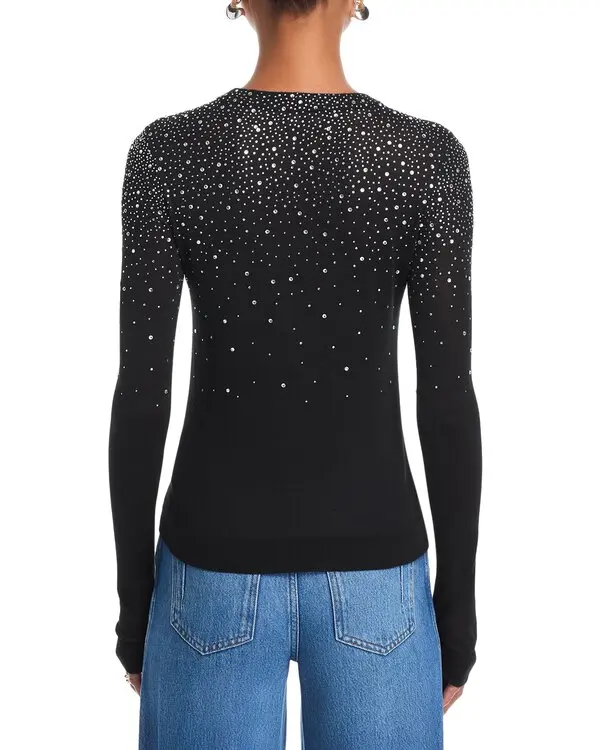 Generation Love Elsie Crystal Embellished Sweater - Black