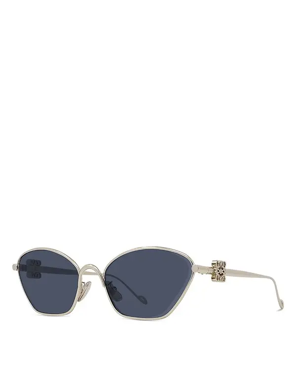 Loewe Anagram Cat Eye Sunglasses - Silver/denim