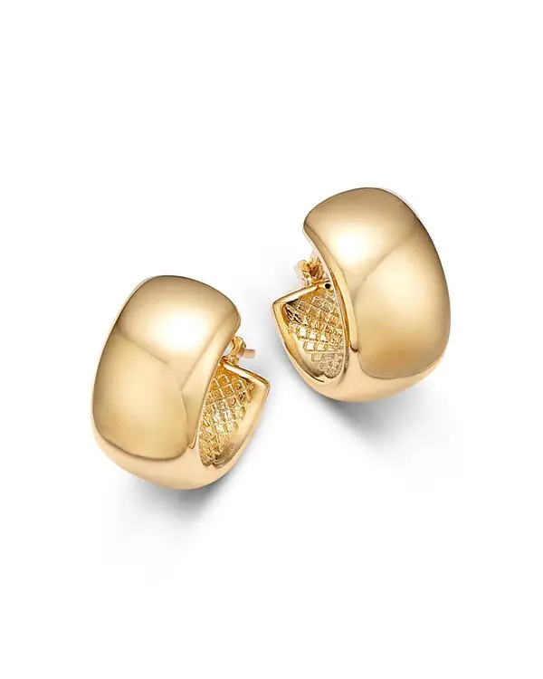 Bloomingdale'S Polished Huggie Hoop Earrings - Gold