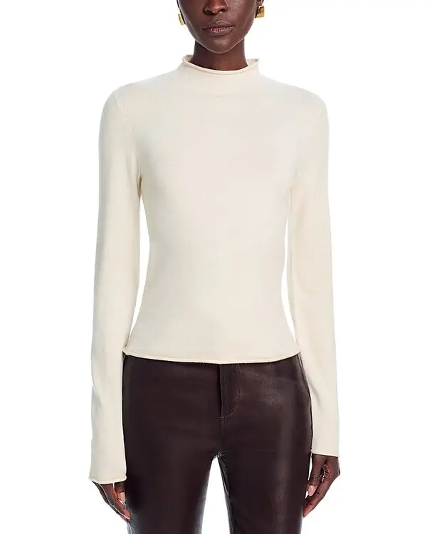 French Connection Cosysoft Mock Neck Sweater - Oatmeal Melange
