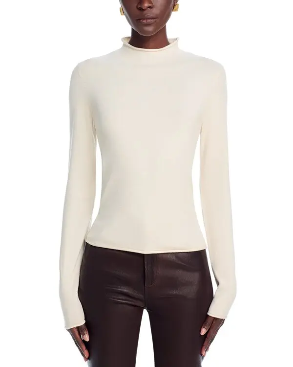 French Connection Cosysoft Mock Neck Sweater - Oatmeal Melange