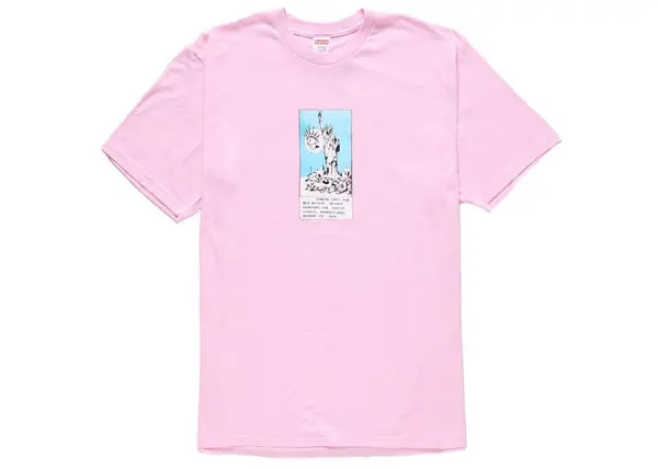 Supreme Liberty Tee Shirt - Light Pink