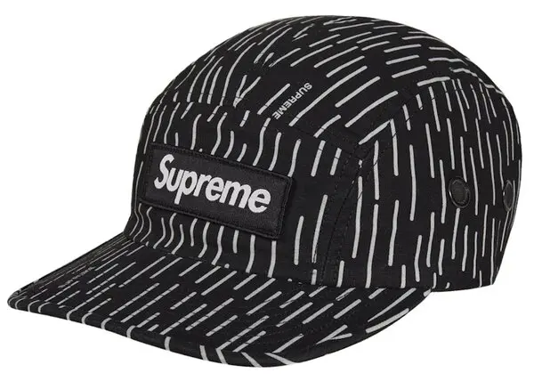 Supreme Military Camp Cap - Black Raindrop