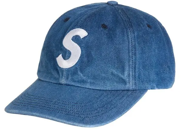 Supreme Pigment S Logo 6-panel Cap - Denim
