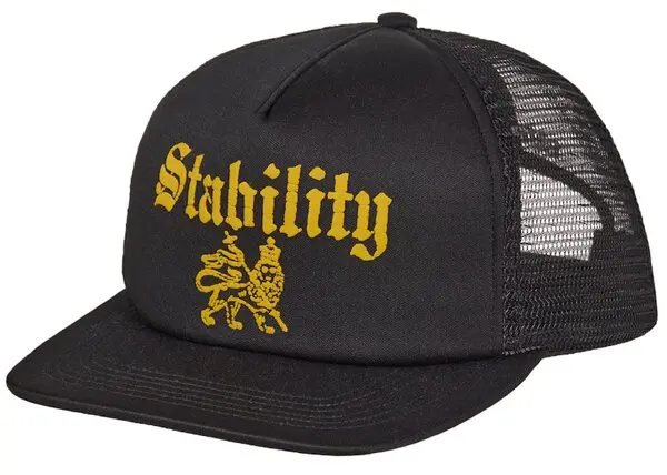 Supreme Stability 5-panel Cap - Black