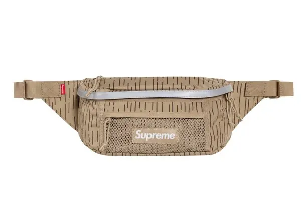 Supreme Waist Bag - Tan Raindrop