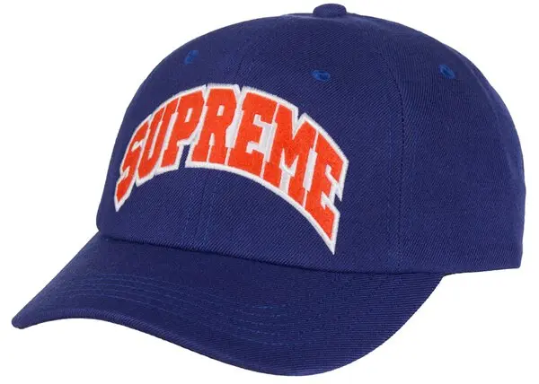 Supreme Felt Arc 6-panel Cap - Navy Blue