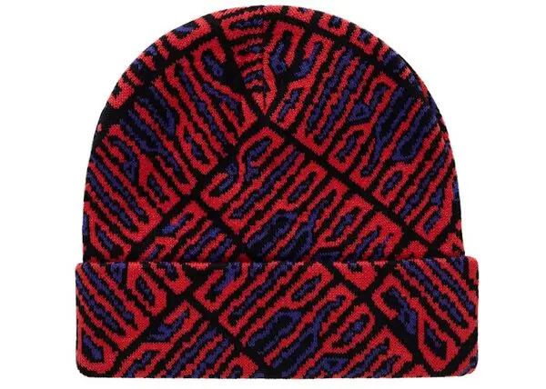 Supreme Funk Spellout Beanie - Red