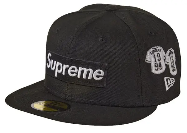 Supreme Jerseys Box Logo New Era Fitted Cap - Black