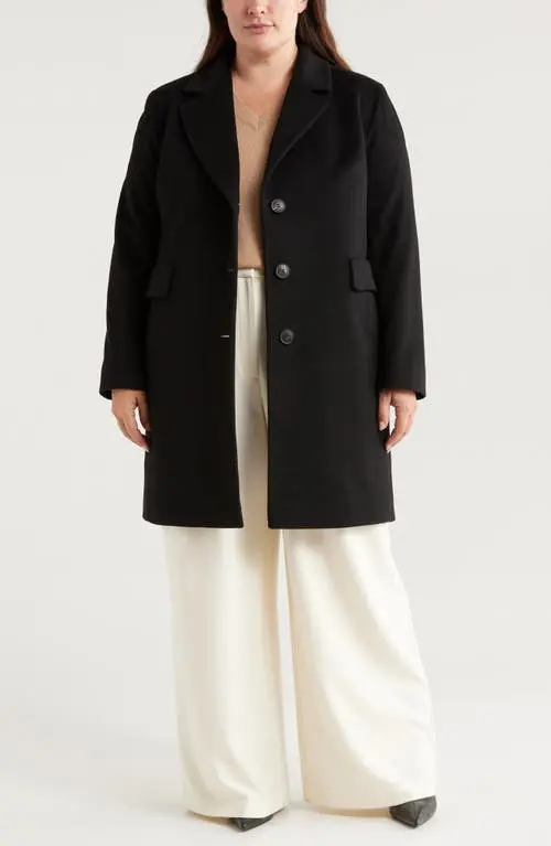 Fleurette Charlie Wool Coat - Black