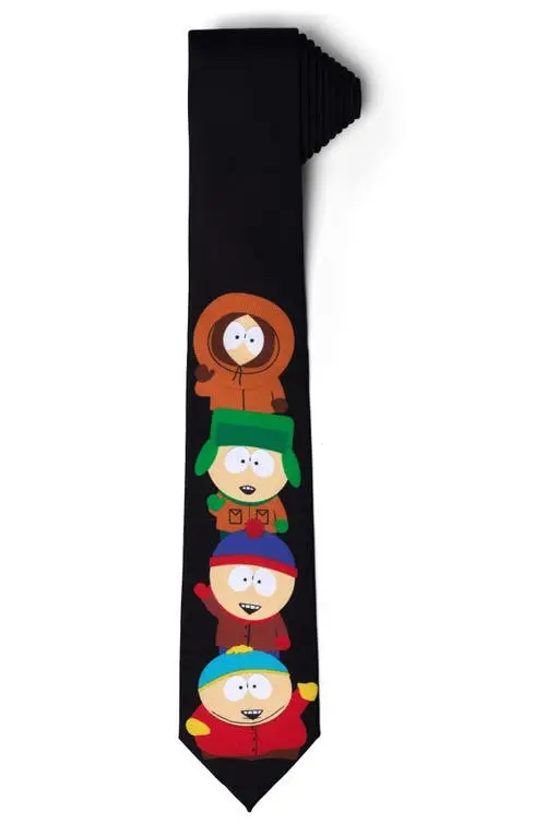 Opposuits South Park' Neck Tie - Black Multi