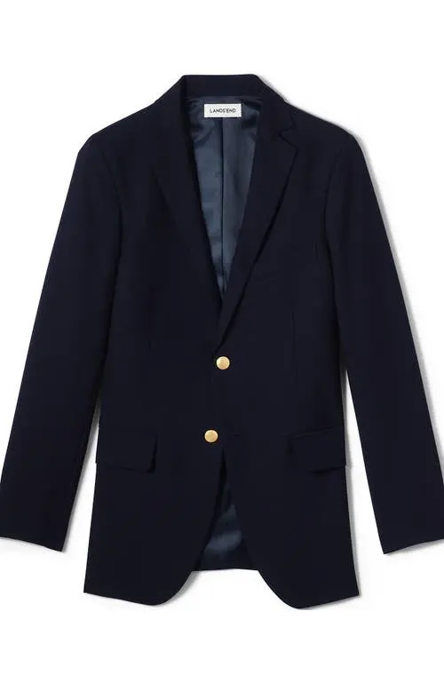 LANDS' END School Uniform Tailored Fit Hopsack Blazer