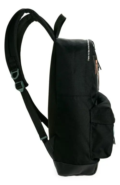 Undercoverism Twin Peaks' Nylon & Leather Backpack In Black - 30