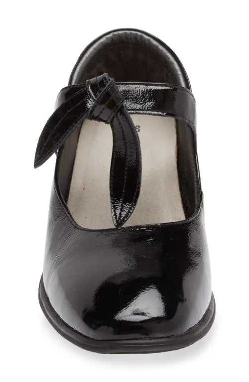 Naot Nobility Mary Jane Pump - Black Crinkle Patent Leather
