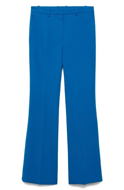 Mango Wide Leg Trousers - Blue