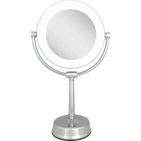 ZADRO Lexington Lighted Makeup Mirror With 10x/1x Magnification - Chrome
