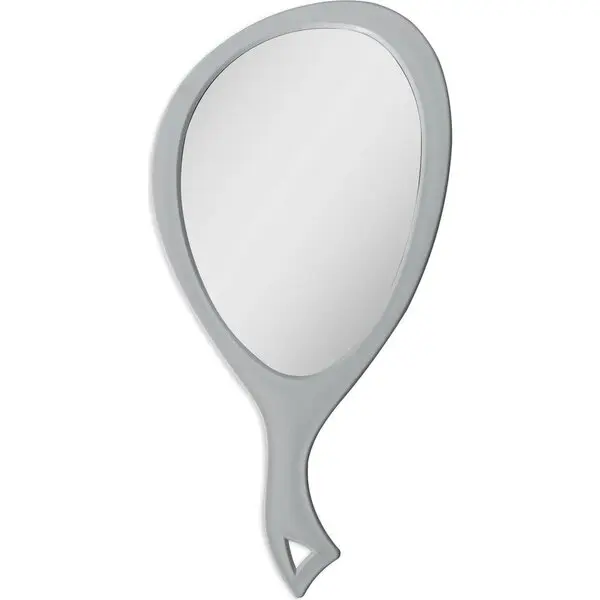 ZADRO Teardrop Handheld Mirror With Handle - Pebble Gray