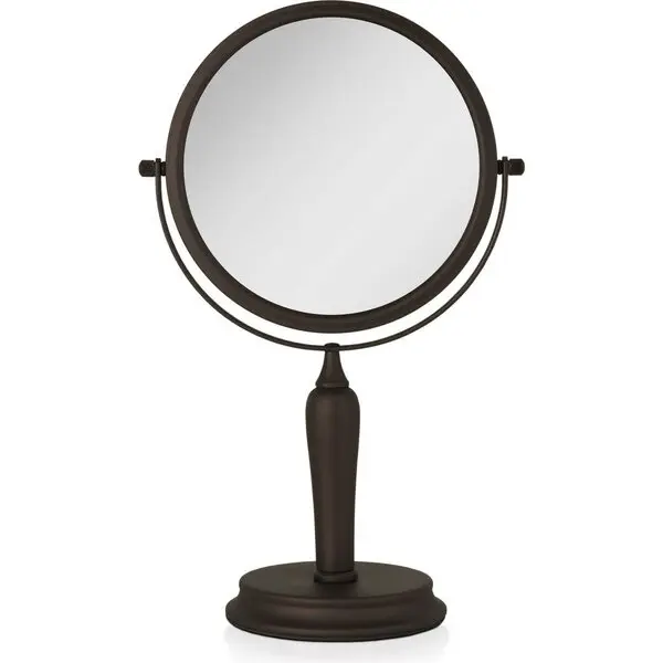 ZADRO Anaheim Makeup Mirror With 5x/1x Magnification - Oil-rubbed Bronze