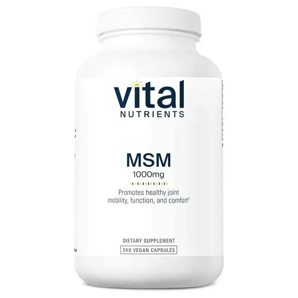 VITAL NUTRIENTS Msm 1000mg 240 Capsules - One-color