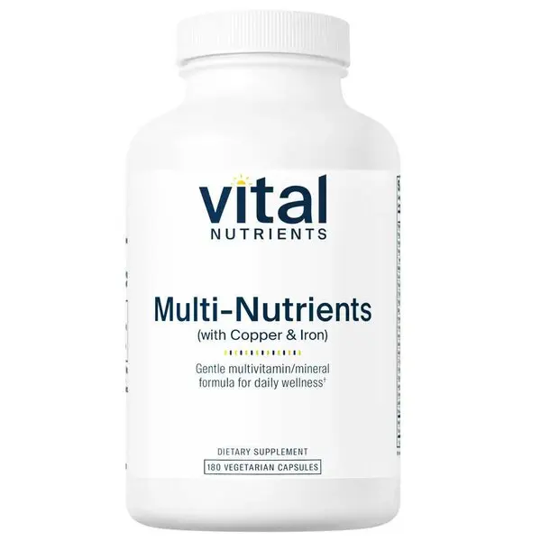 VITAL NUTRIENTS Multi-nutrients 4 Citrate/malate Formula 180 Capsules - One-color