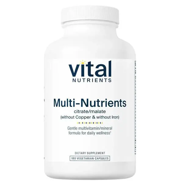 VITAL NUTRIENTS Multi-nutrients 3 Citrate/malate 180 Capsules - One-color