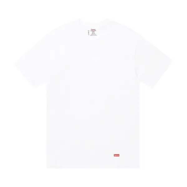 Supreme X Hanes Tagless Tees - White