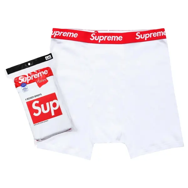 Supreme X Hanes Boxer Briefs - White