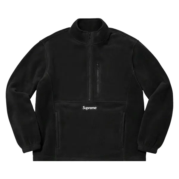 Supreme Polartec Half Zip Pullover - Black