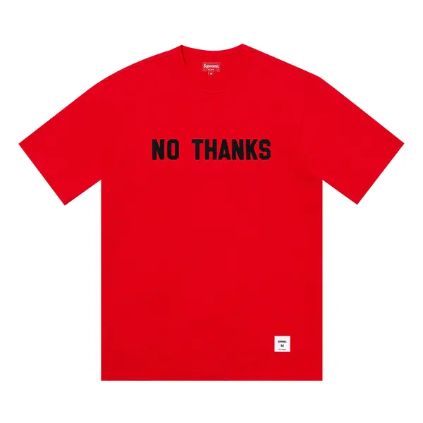 Supreme No Thanks Short-sleeve Top - Red