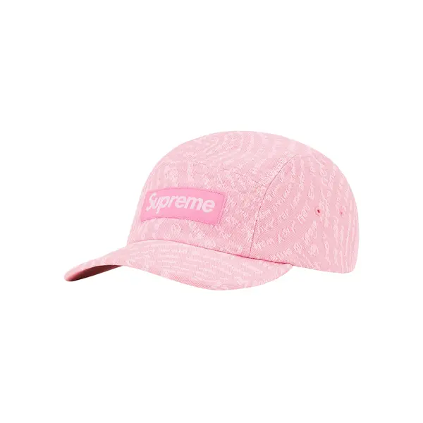 Supreme Circles Jacquard Denim Camp Cap - Pink