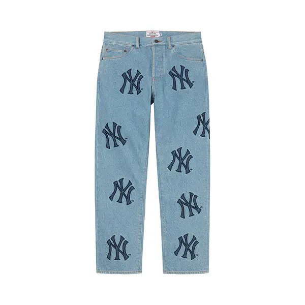 Supreme X New York Yankees Regular Jean - Blue