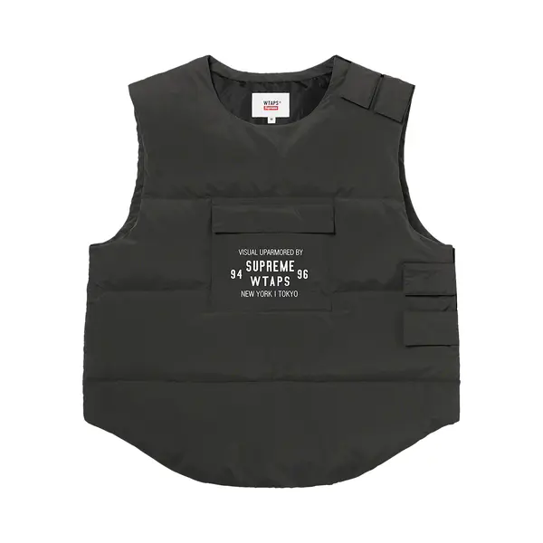 Supreme X Wtaps Tactical Down Vest - Black