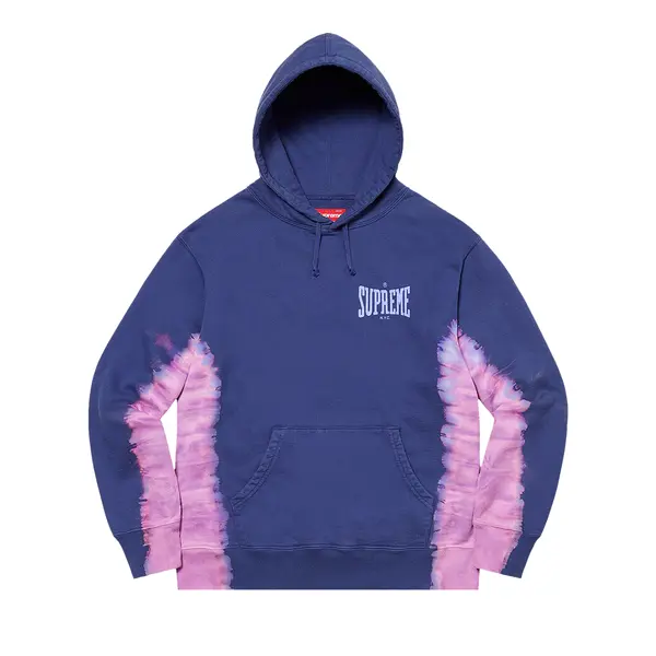 Supreme Bleached Hooded Sweatshirt - Blue