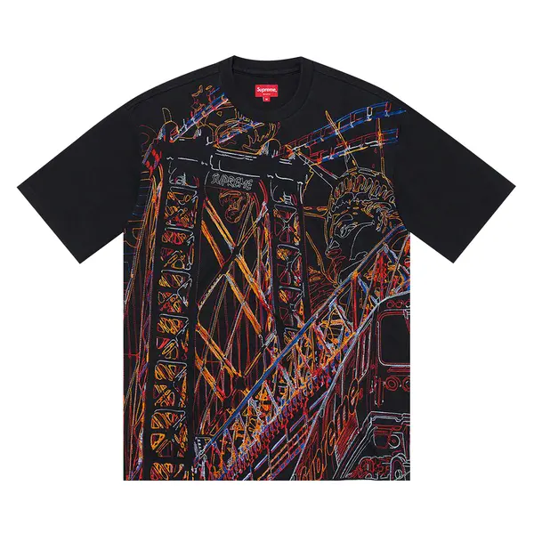 Supreme Bridge Embroidered Short-sleeve Top