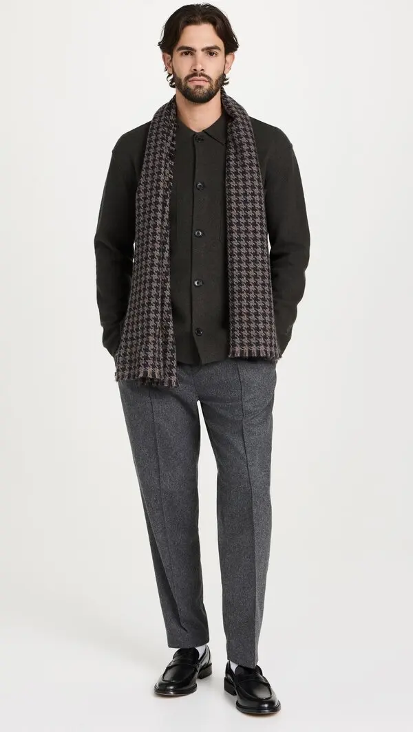 Nn07 Jonas Full Button Sweater - Dark Army
