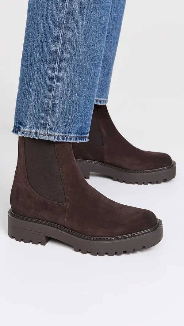Sam Edelman Laguna Chelsea Boots - Chocolate Brown